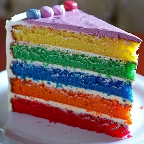 This Rainbow Cake Recipe Is Simpler Than You Think - Recipe Heaven