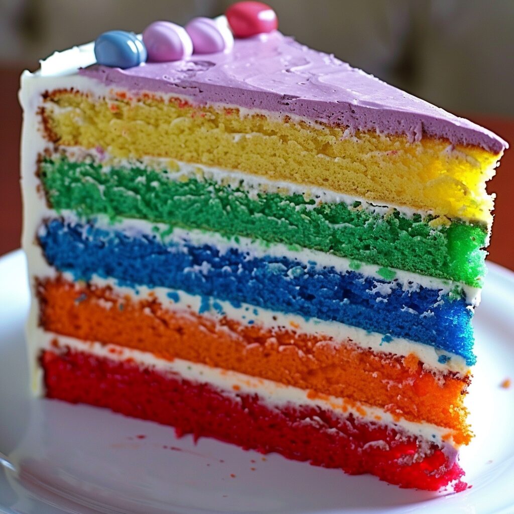 This Rainbow Cake Recipe Is Simpler Than You Think - Recipe Heaven